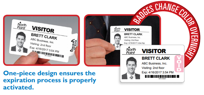 Expiring Visitor Badges | Groove Identification Solutions