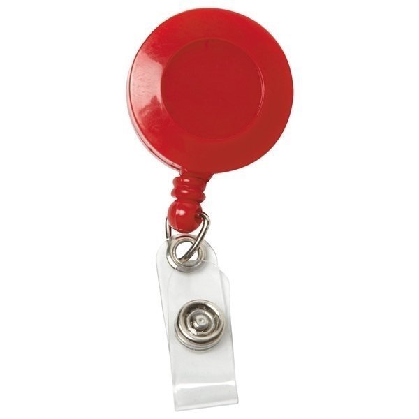 RBR-ECC - Red Retractable Badge Reel with Strap Clip and Belt clip ...